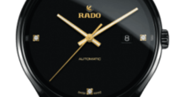 Rado True Black Dial Black Ceramic Watch